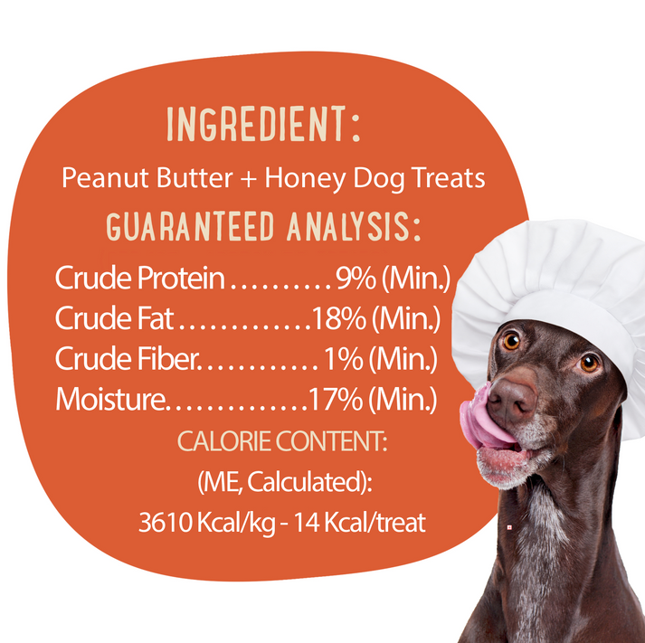 Nutter Doodles Peanut Butter Honey Dog Biscuits